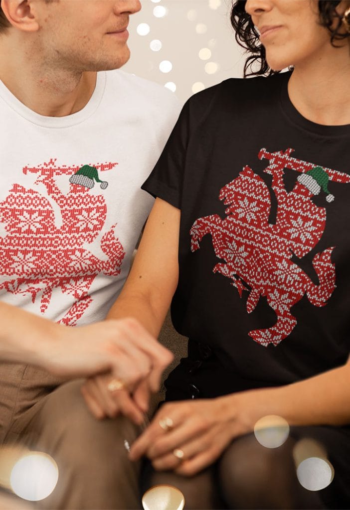 Kalėdiniai marškinėliai su Lietuvos atributika. - PrintPrint.lt